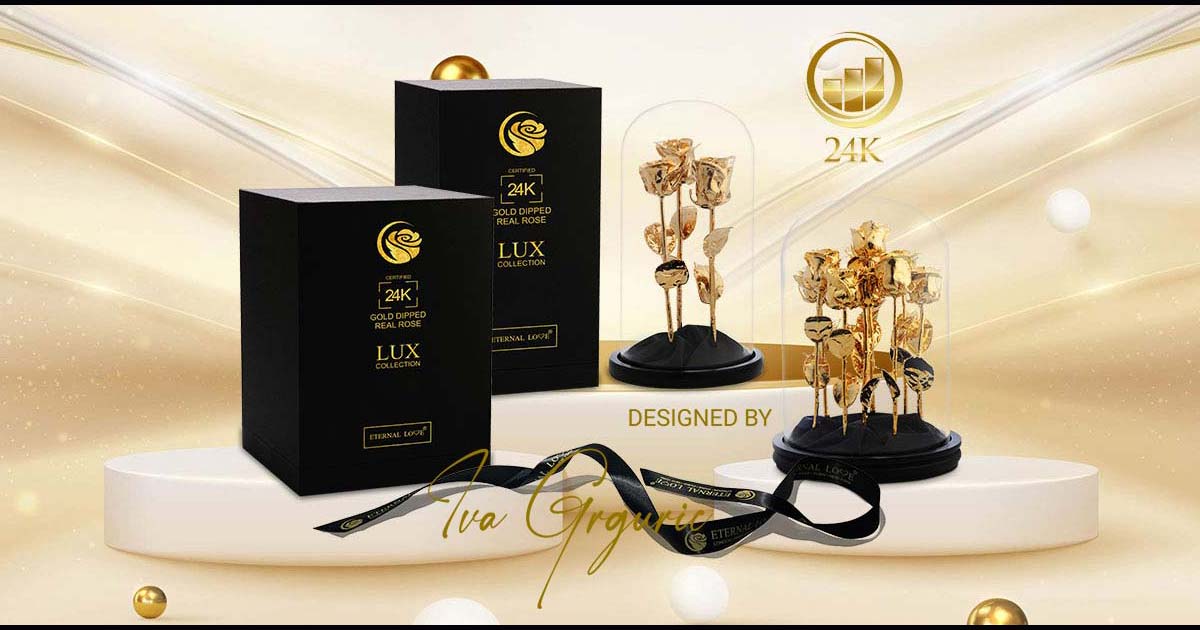 Gold Lux Roses Switzerland: One of the most luxurious gift for woman!